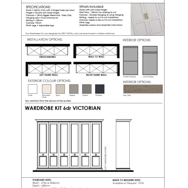 Fitted Luxury Wardrobe Kits | Simple to Order | Just Wardrobe Doors