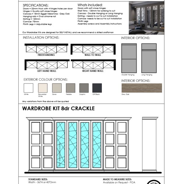 Fitted Luxury Wardrobe Kits | Simple to Order | Just Wardrobe Doors